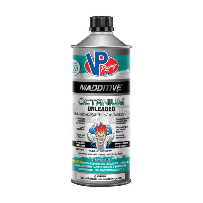 VP Racing Fuels Octanium Unleaded Fuel Madditive - 0.95L (Octane Boost ...